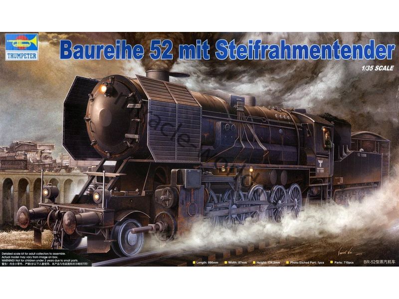 Trumpeter 00210 BR 52 (DRB Class 52) /военный паровоз/ 1/35