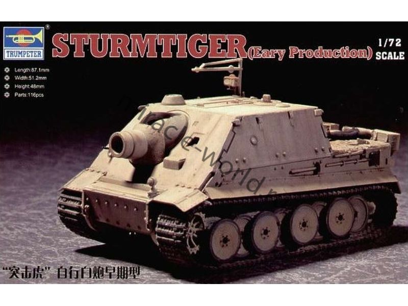 Trumpeter 07274 38 cm RW61 auf Sturmmorser Tiger "Sturmtiger" (early ...