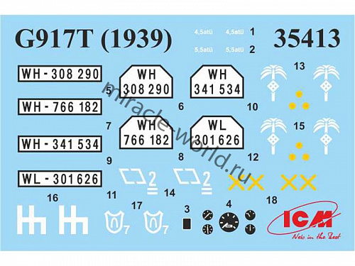 ICM 35413 Ford G917T образца 1939г. /грузовой автомобиль/ 1/35